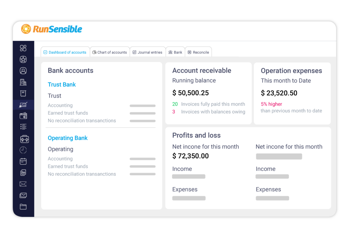 Law Firm Accounting Software - RunSensible